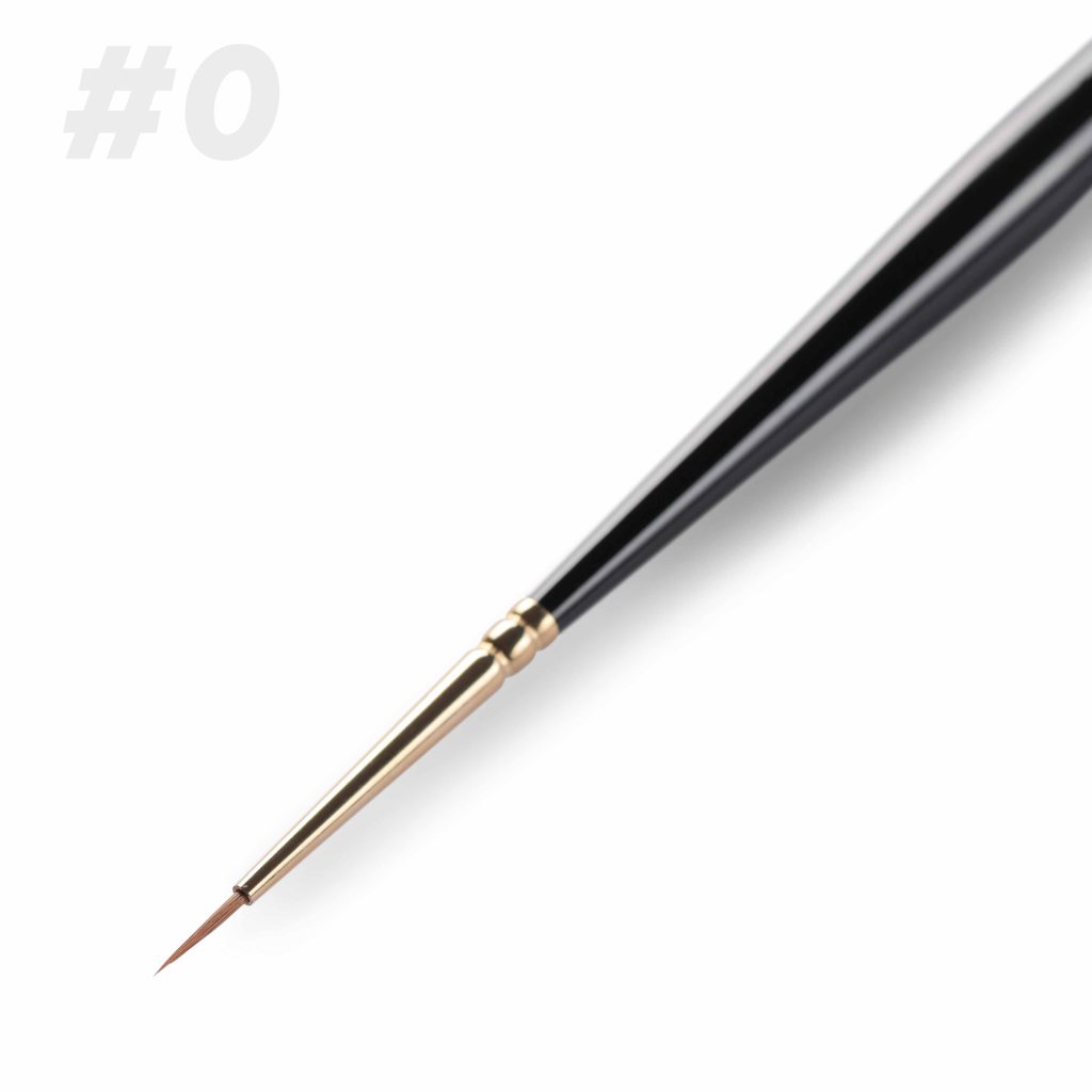 PINCEL REDONDO ÓLEO/ACRIL. RAPHAEL ‘KOLINSKY GOLD’ #0 – Pelo Natural ...